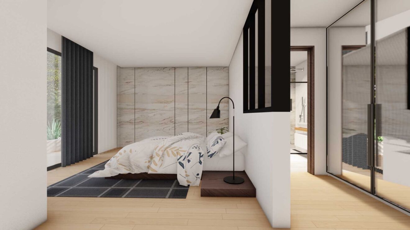 6×7 Meters 3 Bedroom Small House Plan